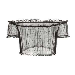Tops | Sexy Black Lace Crop Top Transparent Shoulders Off | Poshmark